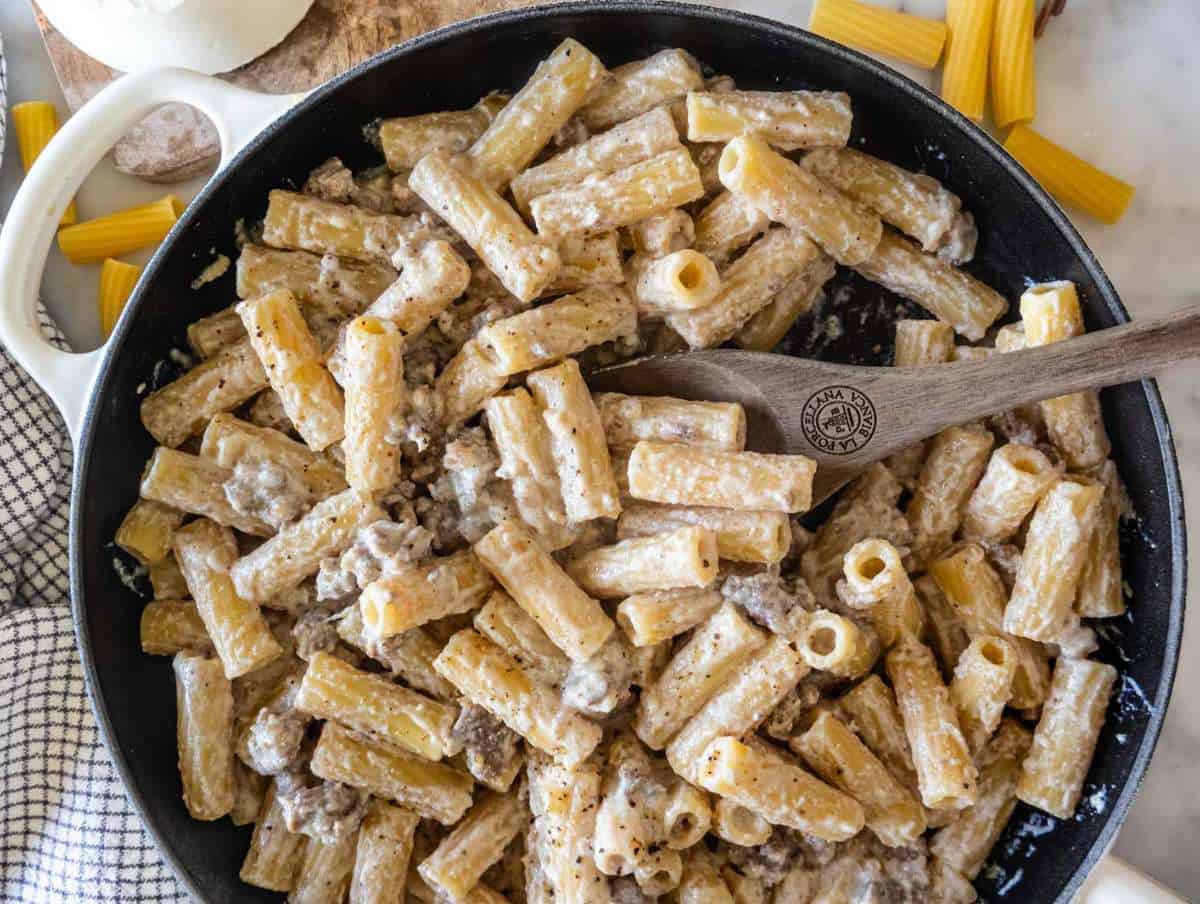 Italian Sausage Pasta (Norcina) | Hilltop Recipes