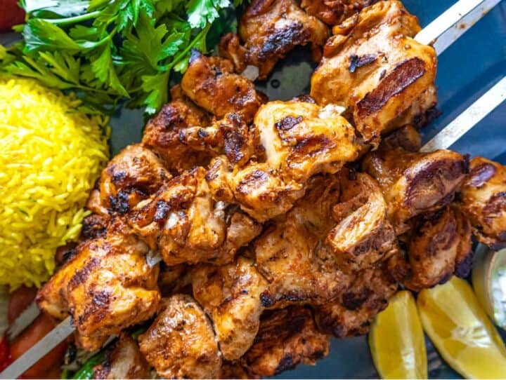 Mediterranean Chicken Kebab (Greek Yogurt Marinated) | Hilltop Recipes