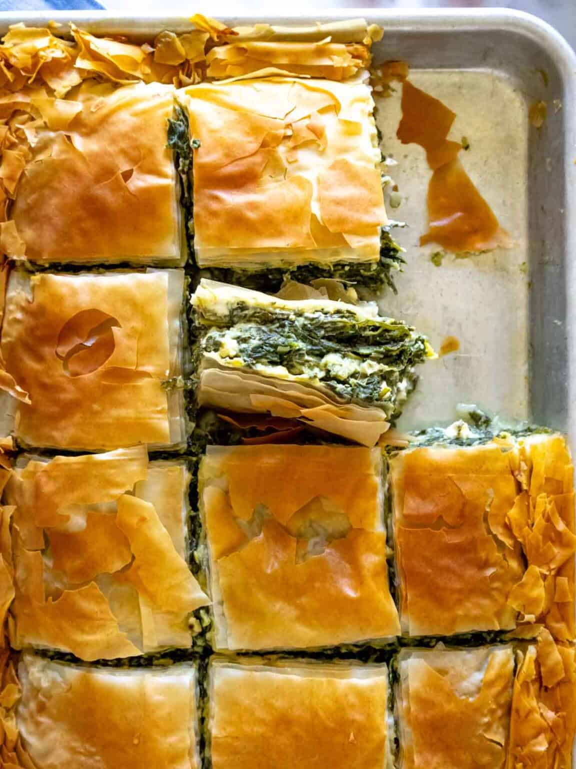 Spanakopita (Greek Spinach Pie) | Hilltop Recipes