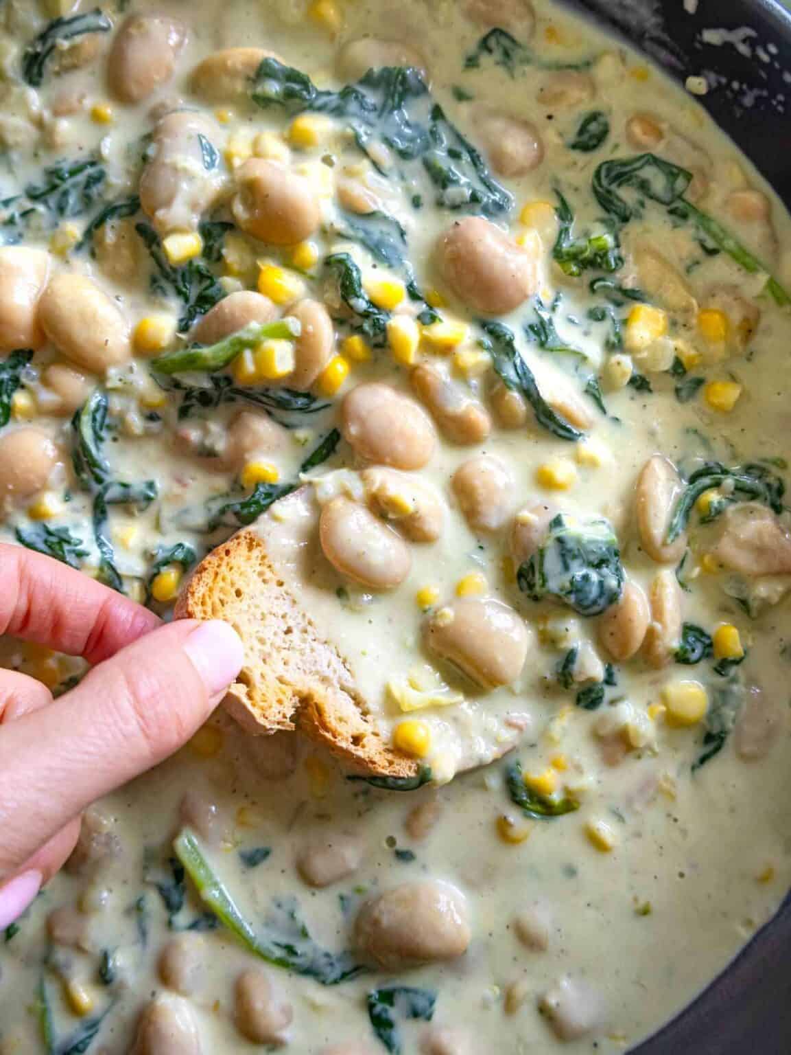 Creamy Butter Bean Florentine | Nico's Recipes