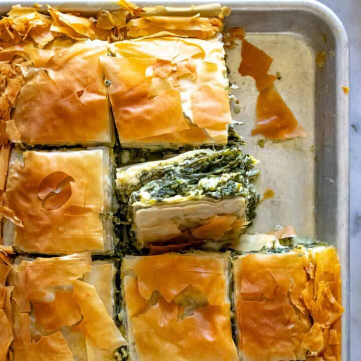 Spanakopita (Greek Spinach Pie) | Hilltop Recipes
