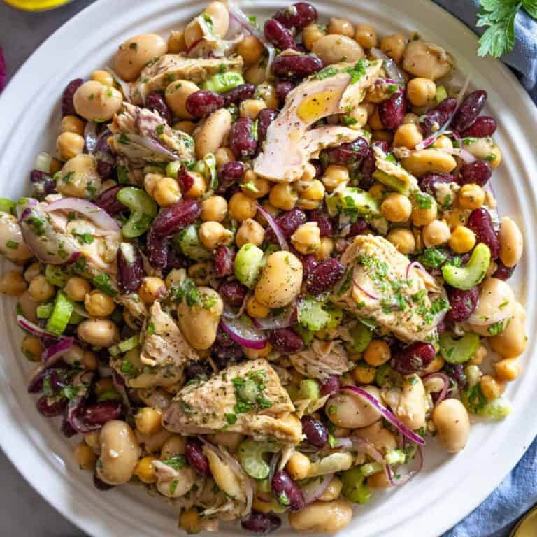 Three Bean Salad (With Tuna) | Hilltop Recipes