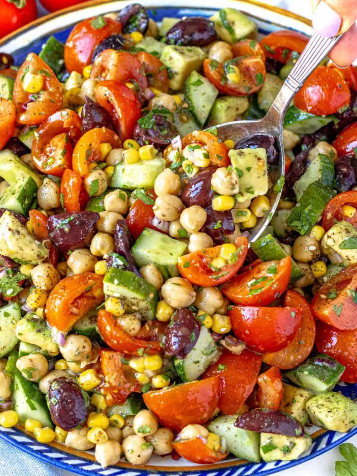 Chickpea Salad (Life-Changing Marinade) | Hilltop Recipes