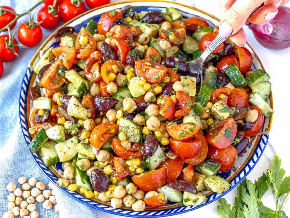 Chickpea Salad (Life-Changing Marinade) | Hilltop Recipes