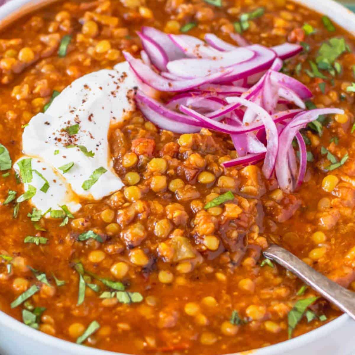 Moroccan Lentil Soup (Healthy & Fiber-Rich) | Nico's Recipes